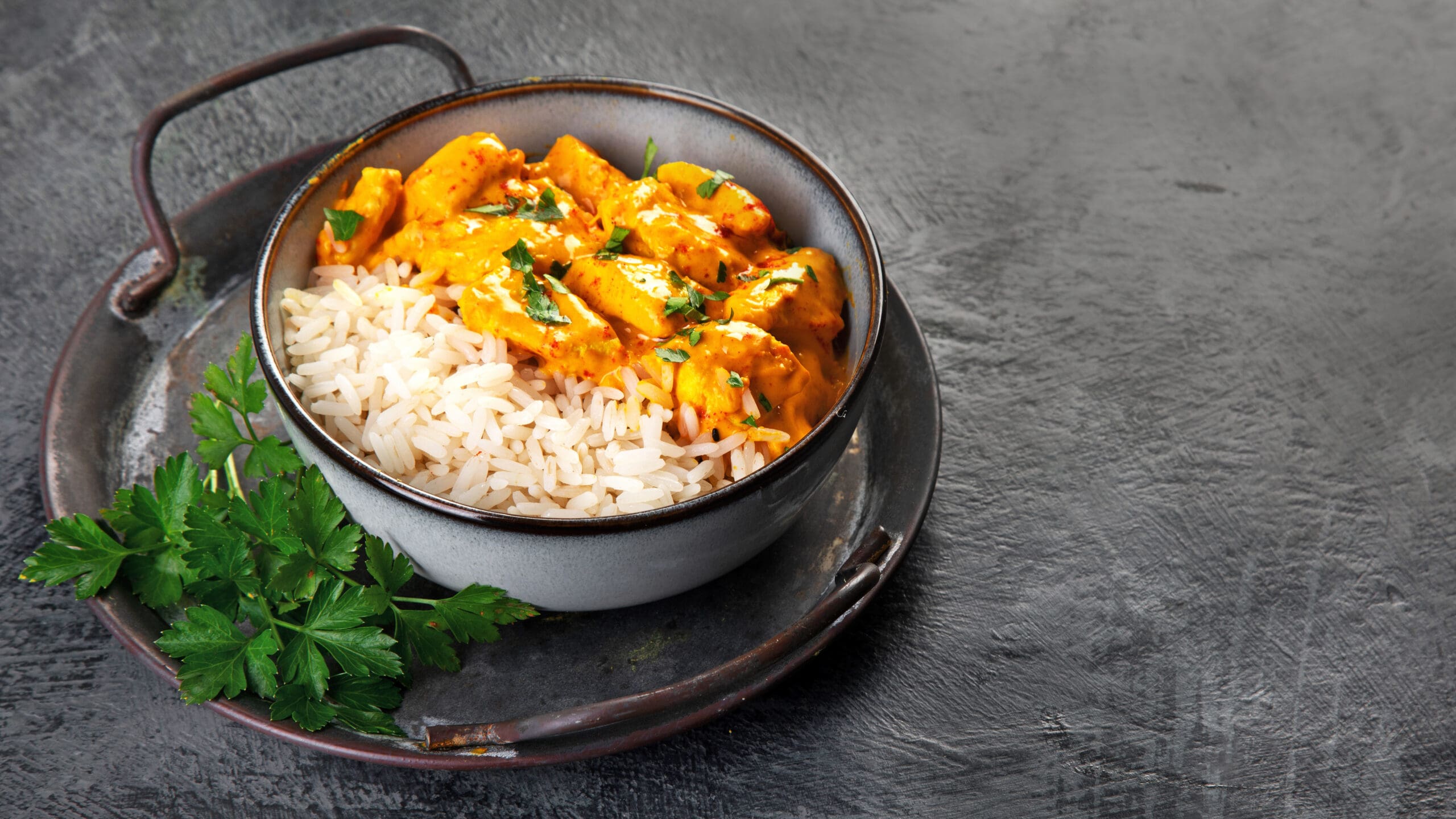 Butter Chicken (Chicken Makhani) and Rice - The Butcher Shop, Inc.