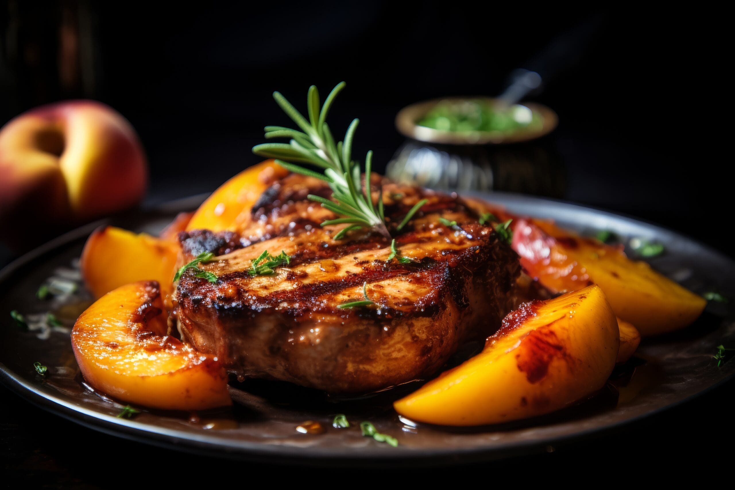 Peach Pork Chops - The Butcher Shop, Inc.